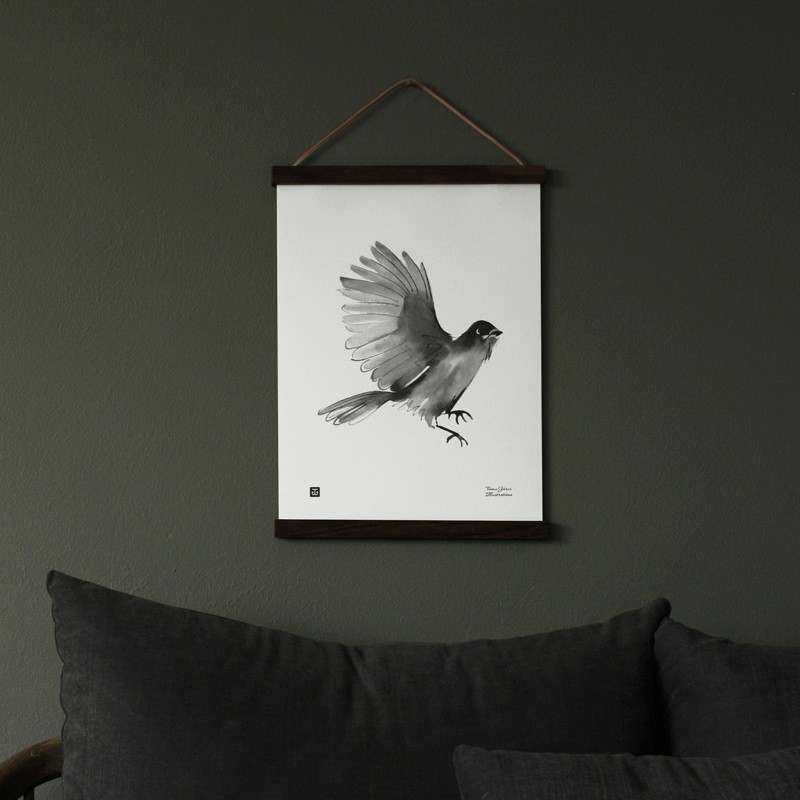 Poster sójka syberyjska Teemu Jarvi 30x40 SIBERIAN JAY - Moaai - Sklep ...