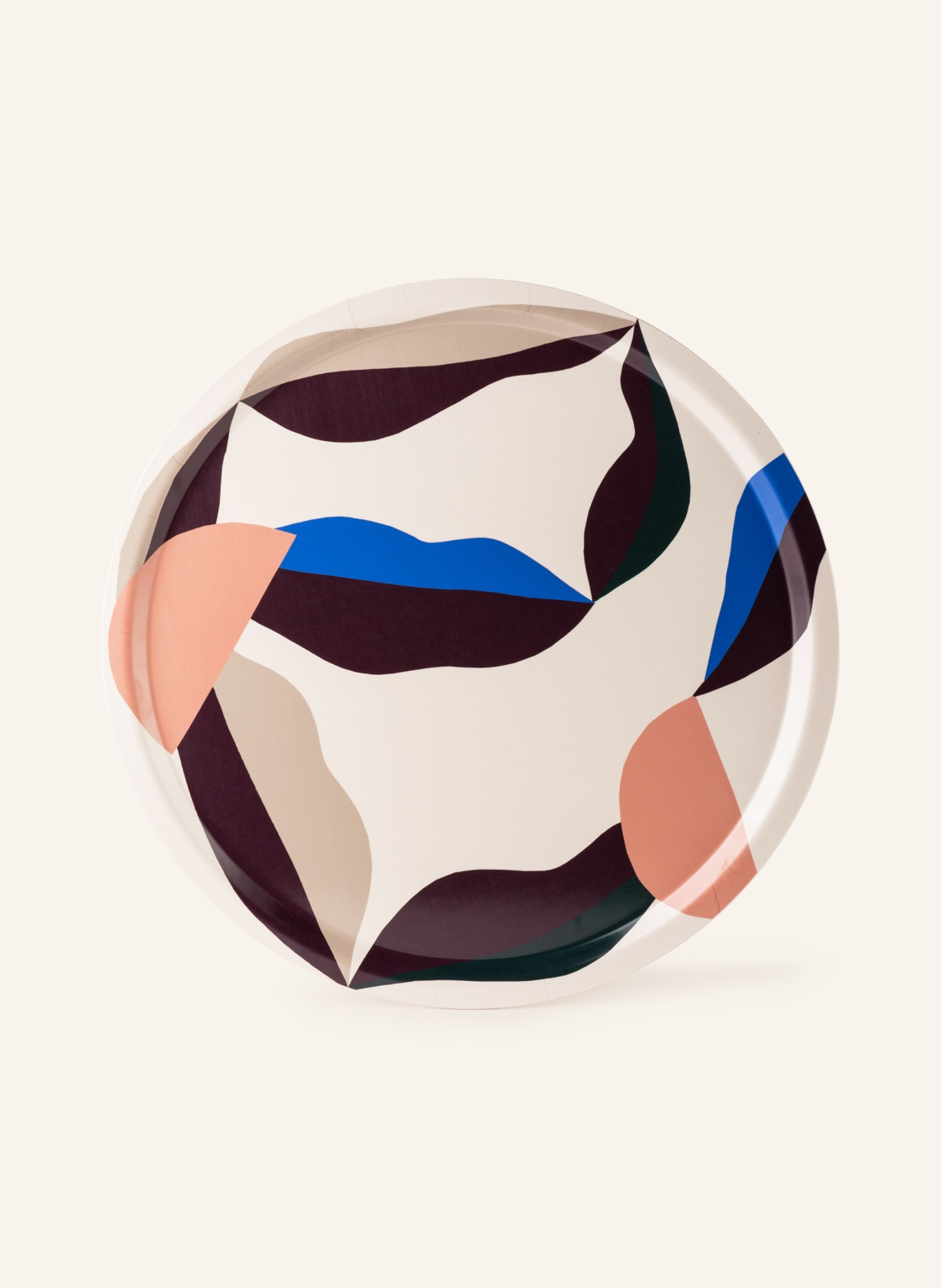 Taca z brzozowej sklejki z melaminą 46 cm BERRY Playwood Tray Natural ...