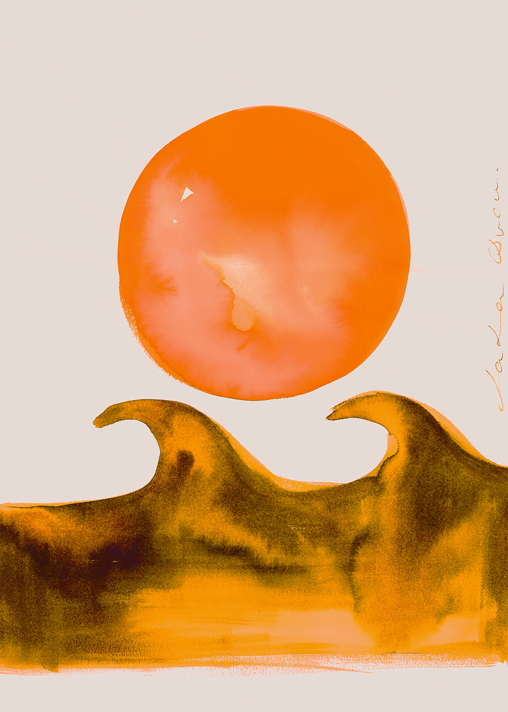 Poster 50x70 SUNSET WAVES by LouLou Avenue - Moaai - Sklep z ...