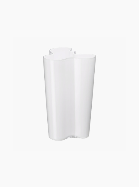 Wazon szklany ALVAR AALTO VASE 25,1 cm Mleczny Biały - Moaai - Sklep z ...