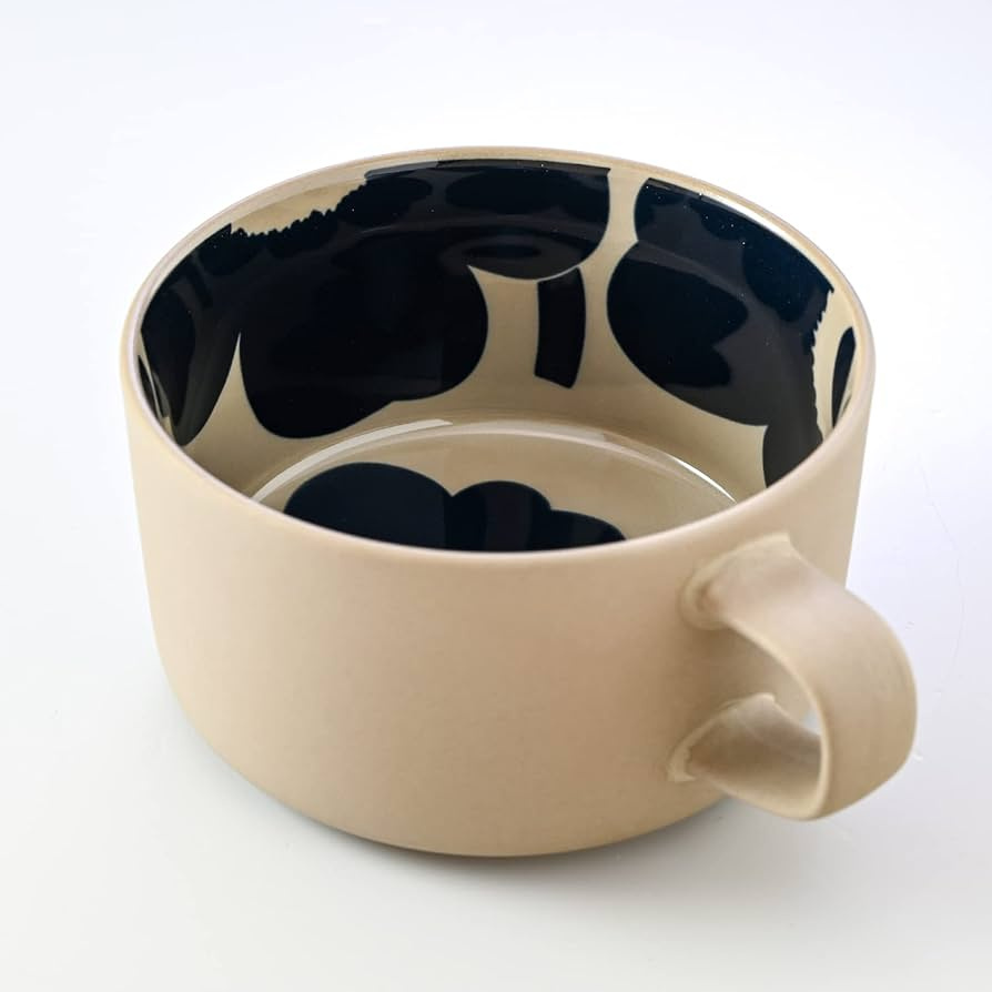 Filiżanka z porcelany z uchem 250 ml UNIKKO Tea Cup Terra-DarkBlue ...